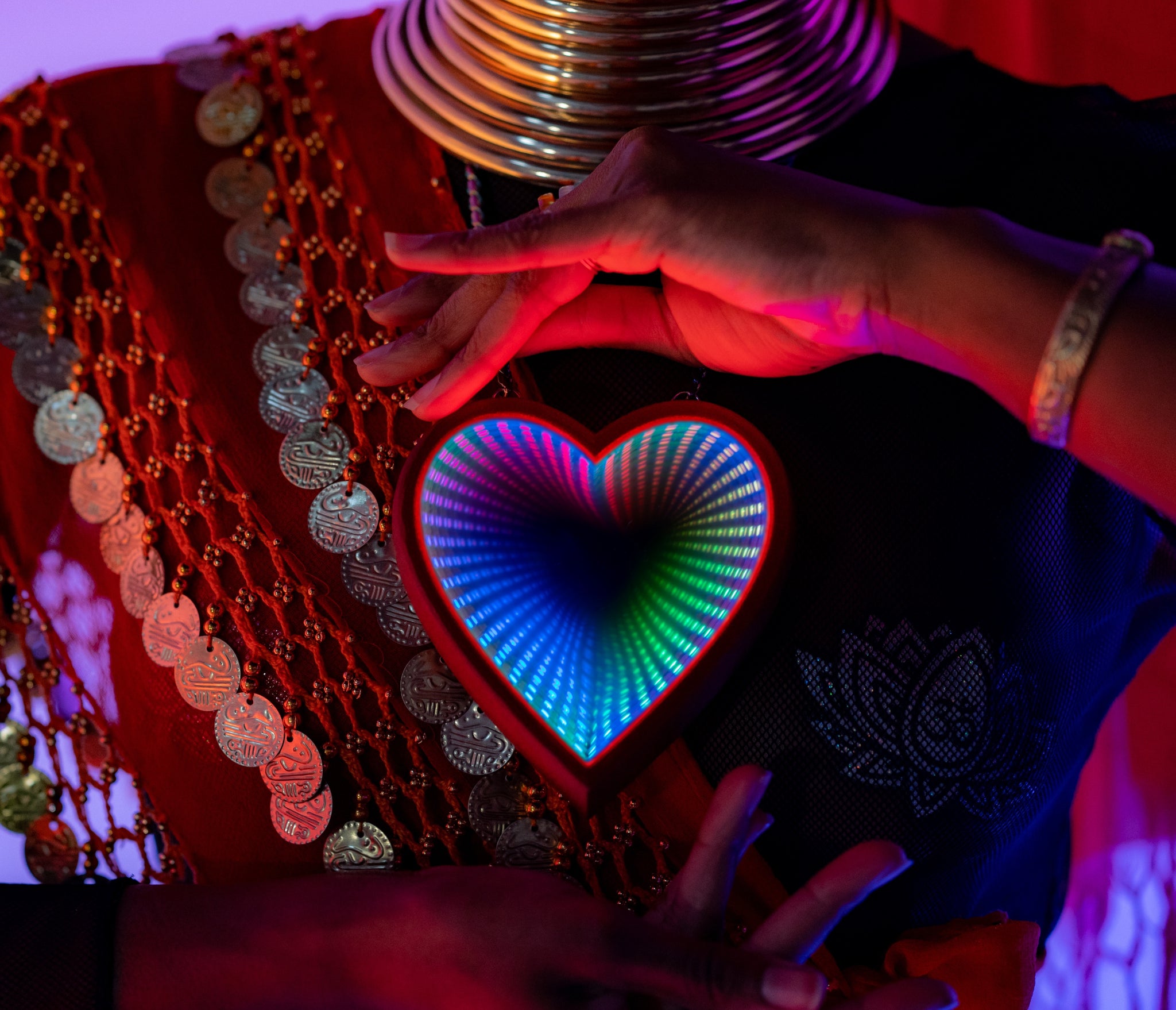 Portal Infinity Mirror Heart Necklace – Portal Infinity Mirrors, Inc.